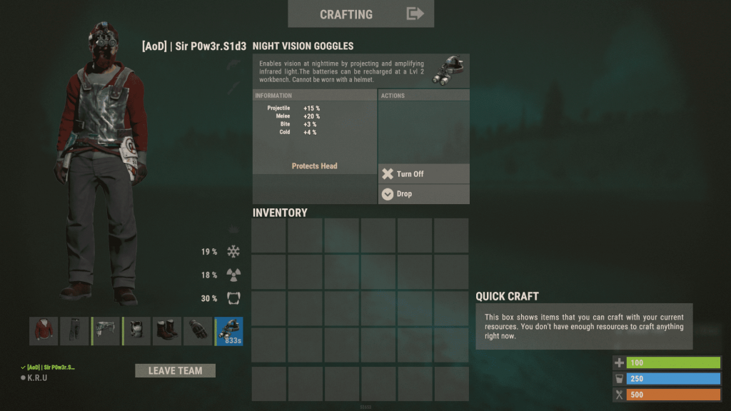 Night Vision Goggles в Rust | Rust Craft