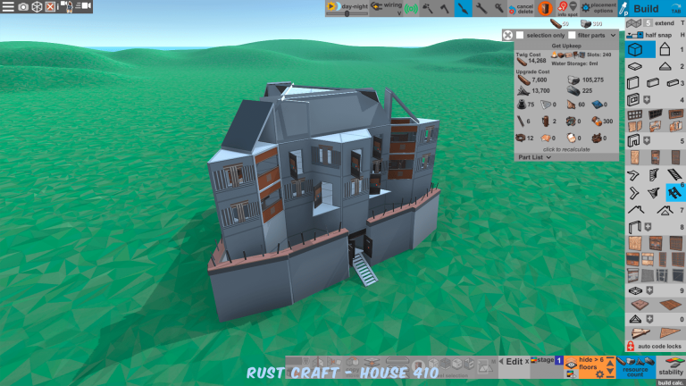 Стоимость улучшения дома Trian в Rust — Rust Craft